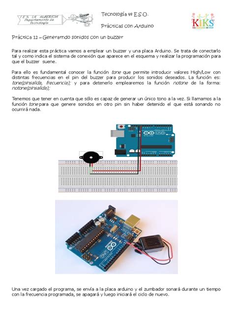 Generando Sonidos Musicales Con Arduino Y Un Buzzer Pdf