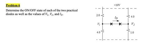 solved problem 6 determine the on off state of each of the