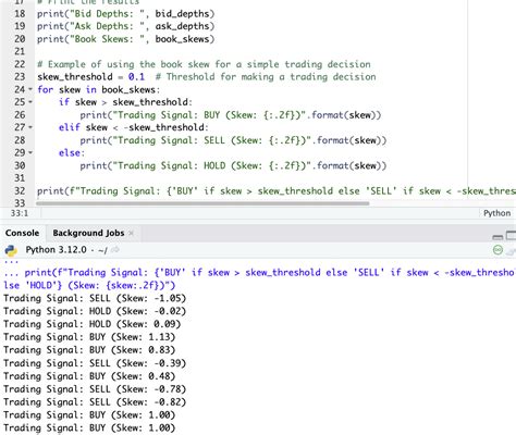 Book Skew Quantitative Trading