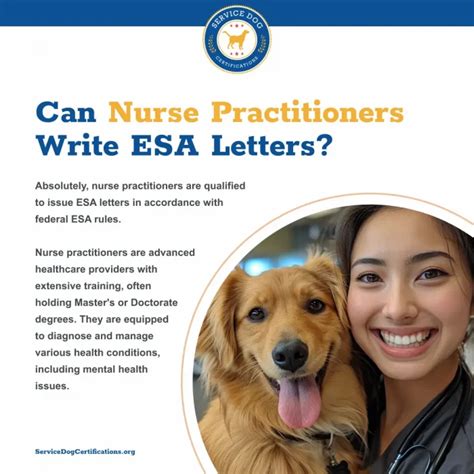 Can Nurse Practitioners Write Esa Letters