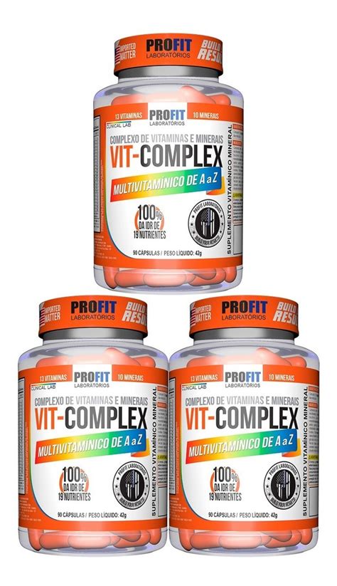 X Multivitam Nico Vit Complex A Z Capsulas Profit Mercado Suplemento