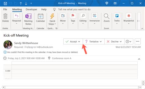 How To Accept A Previously Declined Event In Microsoft Outlook