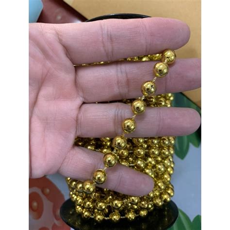 มุกข์เส้นยาวกลมสีทองขนาด8มิลอย่างดี ยาว3เมตร Shopee Thailand