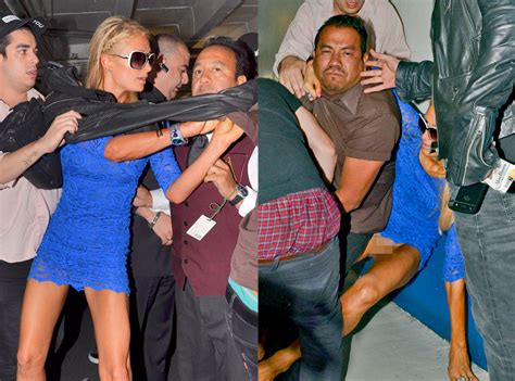 Paris Hilton Takes A Hit Falls Down During Paparazzi Smackdown—see The