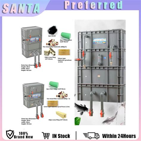 Fish Pond Filter Tank Filter System Water Purification Filter Pond