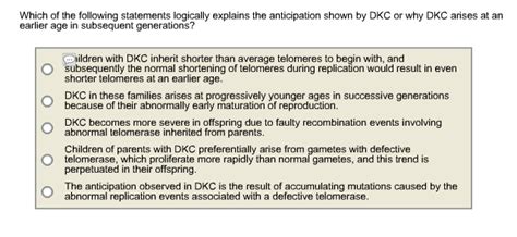 Solved Which Of The Following Statements Logically Explains