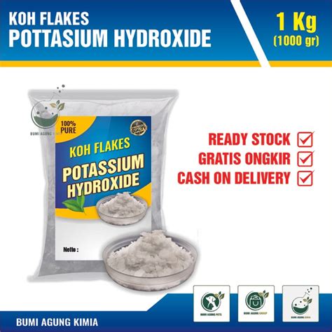 Jual Potassium Hydroxide Koh 1kg Ex Unid Korea 1 Kg Packing Biasa