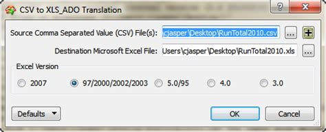 Running A Custom Mapping File Or Workspace