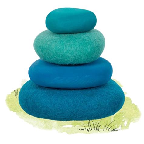 Piedras apilables sensoriales de diferentes texturas Alupé