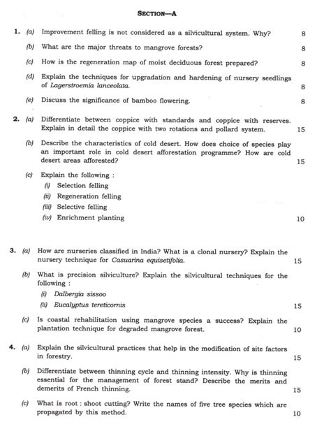 Download UPSC IFoS Main Exam Paper Forestry I UPSC IAS EXAM PORTAL