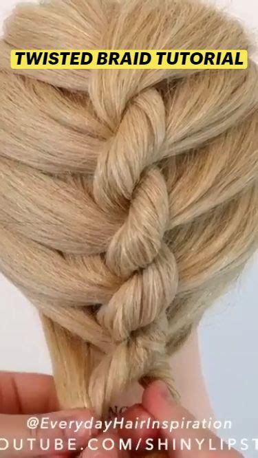 Twisted Braid Tutorial Twist Braid Tutorial Hair Styles Curly Hair Tips