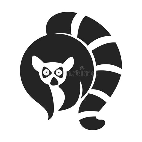 Lemur Logo Template Isolated Brand Identity Icon Abstract Vector
