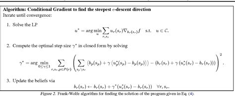 Frankwolfe Algorithm Semantic Scholar