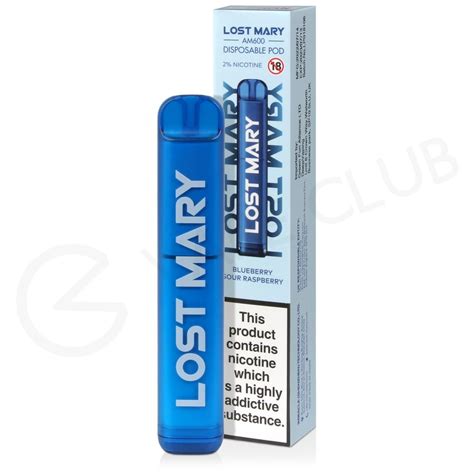 Blueberry Sour Raspberry Lost Mary Am600 Disposable Vape