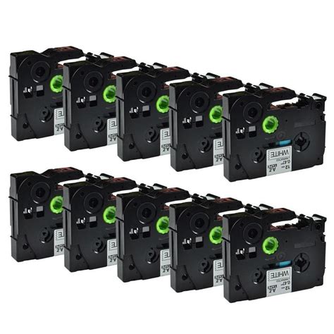 Brother Tze Label Tape Mm Black On White Compatible At Inkjetsuperstore