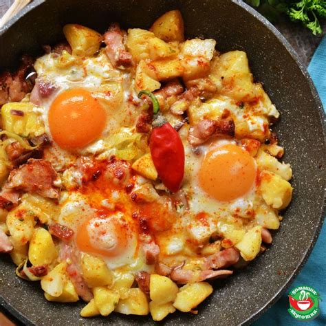 Картофи с бекон и яйца Домашни Вкусотии Bulgarian Recipes Cooking