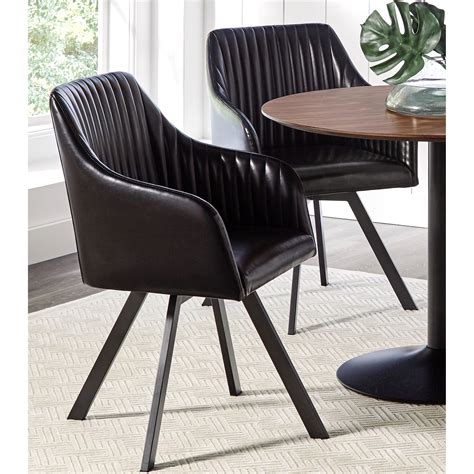 Leather Swivel Dining Room Chairs