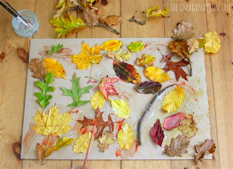 Autumn Leaf Collage The Imagination Tree