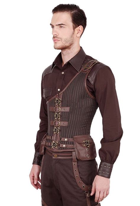 Costume Corset For Man Victorian Steampunk Fashion Steampunk