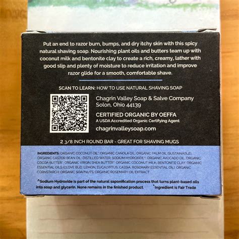 Chagrins Rugged Spice Shaving Soap Jeans Greens Center For Holistic
