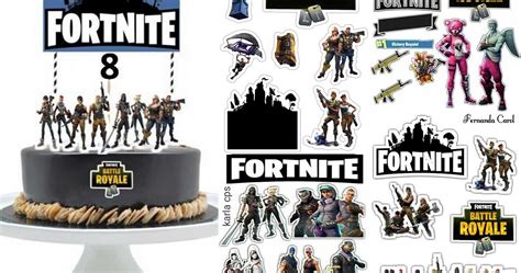 Fortnite Toppers Para Tartas Tortas Pasteles Bizcochos O Cakes Para