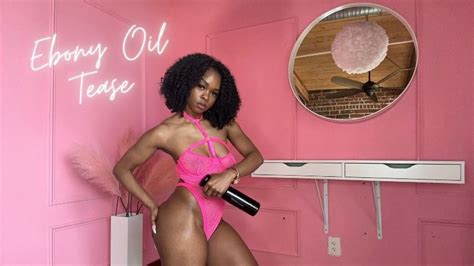 Ghostbabeofficial Ebony Oil Tease Manyvids
