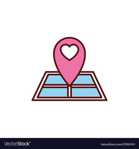 Romantic Passion Love Flat Line Royalty Free Vector Image