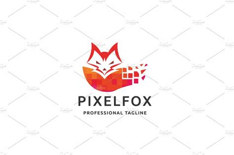 Pixel Fox Logo Masterbundles
