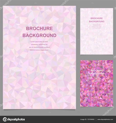 Colorful Triangle Tile Design Brochure Template — Stock Vector © Davidzydd 133184942