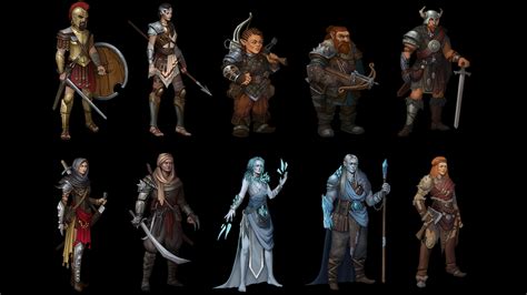 Artstation Fantasy Character Classes 04 Game Assets