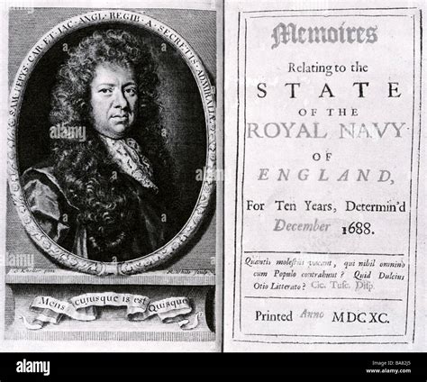 Samuel Pepys 1633 1703 English Naval Administrator And Author Of A