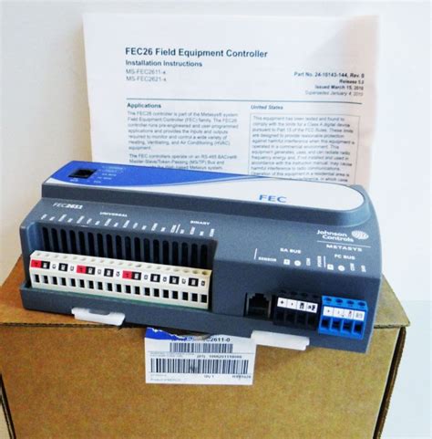 Johnson Controls Fec26 Field Equipment Controller Ms Fec2611 0 Ovp Ebay