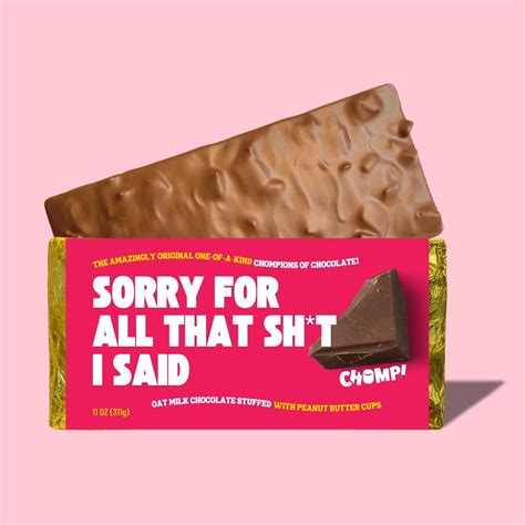 Giant Apology Chocolate Bar Apology T Im Sorry T Thoughtful