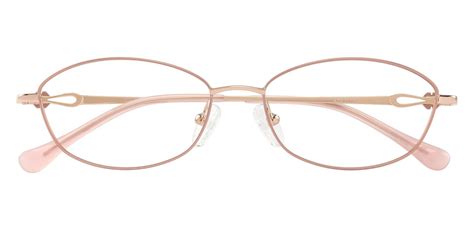 Gibsonia Oval Prescription Glasses Rose Gold Womens Eyeglasses