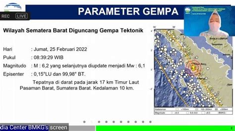 Gempa Tektonik Magnitudo Gunjang Pasaman Barat Sumatera Barat Gempa Tidak Berpotensi