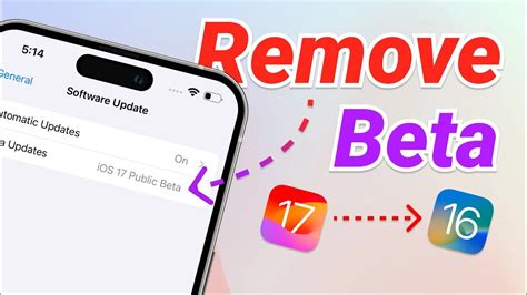 how to remove ios 17 beta without computer a step by step guide