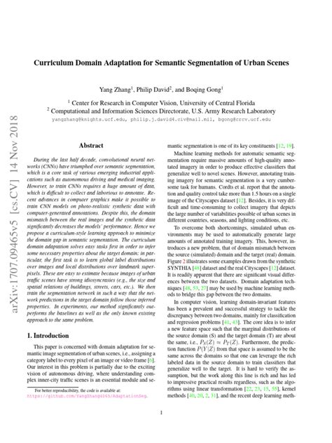 Curriculum Domain Adaptation For Semantic Segmentation Of Urban Scenes Download Free Pdf