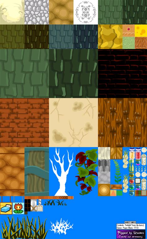 The Textures Resource Full Texture View Paper Mario The Thousand