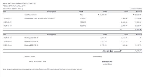 How To Print Soa Statement Of Account Collegebed