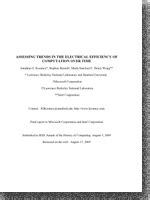 Assessing Trends In The Electrical Efficiency Of Computation Over Time Trellis