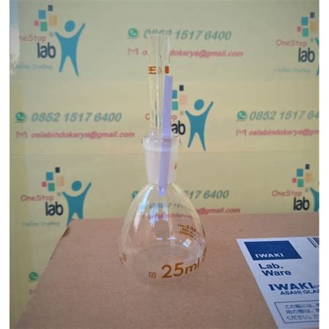 Jual Iwaki Picnometer Uncalibrated 25 Ml Piknometer Tanpa Kalibrasi