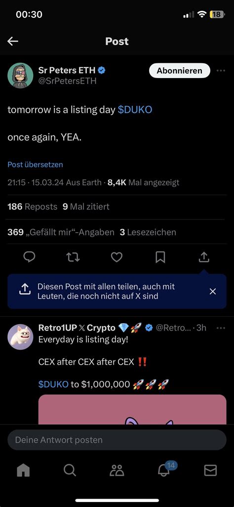 New Cex Listing For Duko Tomorrow 🐶💜🤑 Rsolanamemecoins
