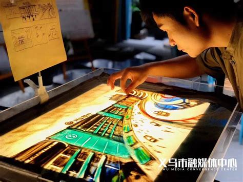 靠一捧沙义乌的他成为全国冠军 沙画 何仕金 艺术