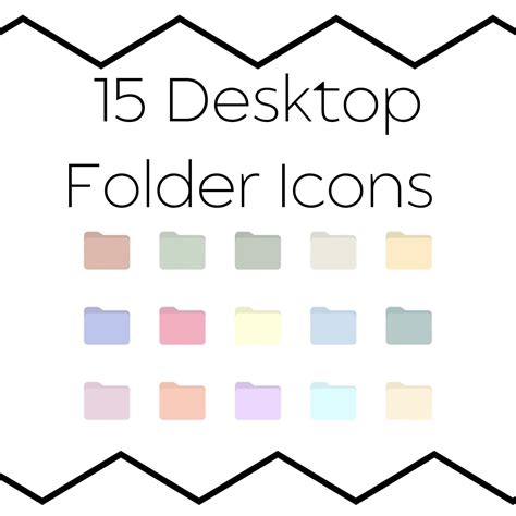 15 Desktop Folder Icons Cute Macbook Folder Icons Aesthetic Etsy
