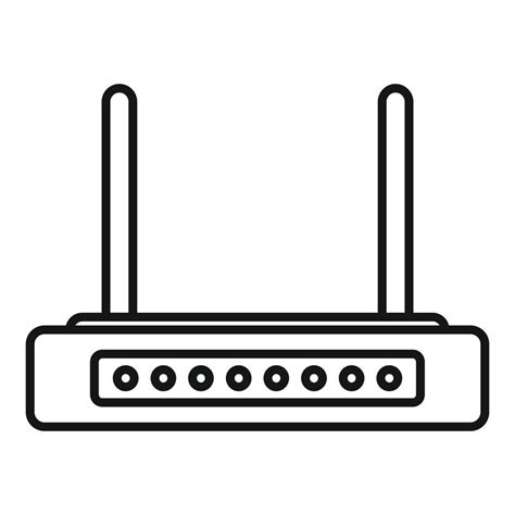 Internet Modem Icon Outline Vector Wifi Equipment 15107672 Vector Art