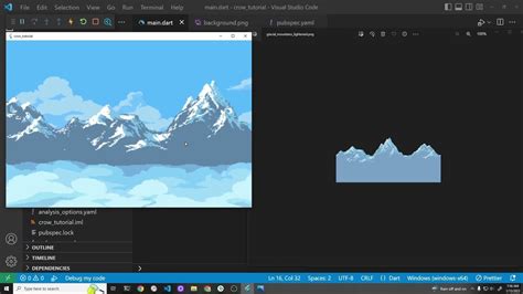01 Flutter Flame Infinite Scrolling Background Crow Youtube