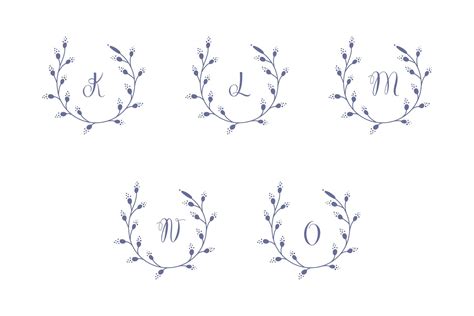 Feminine Initial Round Monogram Graphic By Empatsekawanstudio Creative Fabrica