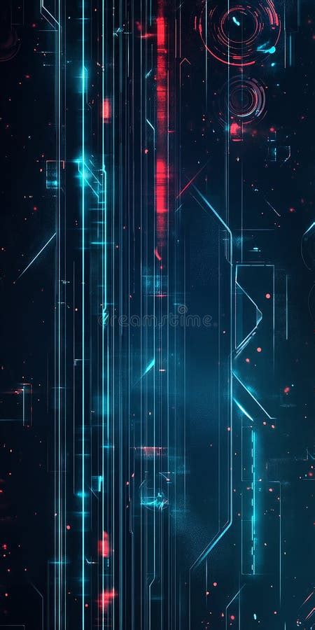 Digital Lines Technology Background With Hi Tech Data Stock