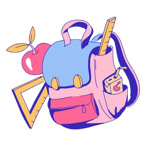 Diseño Png Y Svg De Elementos De Pegatinas De Regreso A La Escuela 1