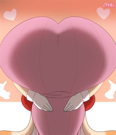 Zaviel Vanilla The Rabbit Sonic Series 1girl Artist Name Ass Ass Focus Breasts Curvy